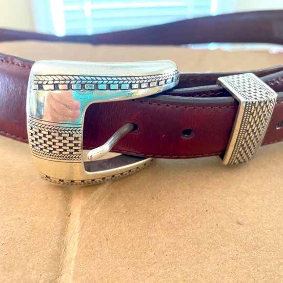Brighton ONYX | Accessories | Onyx By Brighton Leather Belt Braided ...